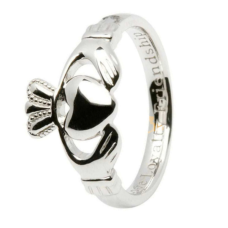 Sterling Silver Comfort Claddagh Ring